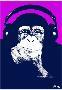 'Steez Headphone Chimp - Purple Poster' Print - Steez | AllPosters.com