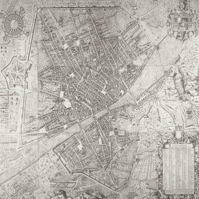 'Map of Florence, 1584' Giclee Print - Stefano Bonsignori | AllPosters.com