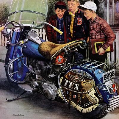 Elvis Motorcycle Poster