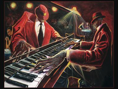 'Reflections - Piano Player' Posters - Steven Johnson | AllPosters.com