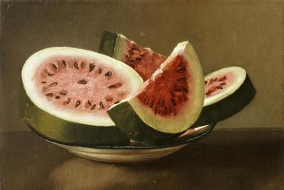 Still Life with Watermelon, American School (19th Century) Giclee Print ...