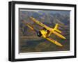 'A Beechcraft D-17 Staggerwing in Flight' Photographic Print ...