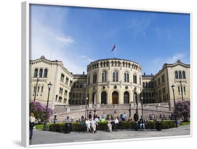 'Stortinget Parliament Building, Oslo, Norway, Scandinavia, Europe ...