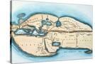 'Strabo World Map, C20 A.D' Giclee Print | AllPosters.com