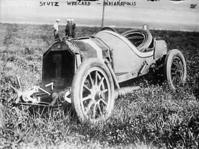 'Stutz Race Car Wrecked at Indianapolis Raceway Photograph ...