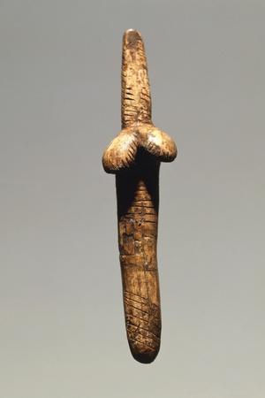 'Stylized Female Figure in Bone, from Dolni Vestonice' Giclee Print ...