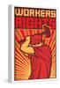 'Stylized Workers Rights Poster' Posters | AllPosters.com