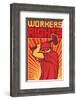 'Stylized Workers Rights Poster' Posters | AllPosters.com