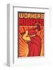 'Stylized Workers Rights Poster' Posters | AllPosters.com