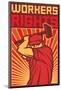 'Stylized Workers Rights Poster' Posters | AllPosters.com