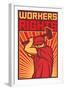 'Stylized Workers Rights Poster' Posters | AllPosters.com