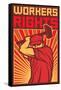 'Stylized Workers Rights Poster' Posters | AllPosters.com