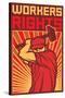 'Stylized Workers Rights Poster' Posters | AllPosters.com