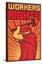 'Stylized Workers Rights Poster' Posters | AllPosters.com