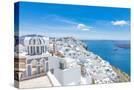 Summer vacation panorama, luxury famous Europe destination. White ...