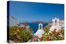 Summer vacation panorama, luxury famous Europe destination. White ...