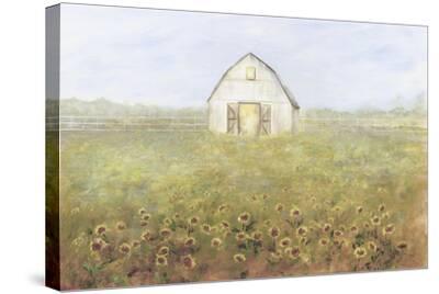 'Sunflower Haven - Barn' Stretched Canvas Print - Janie Howe ...