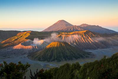 'Sunrise at Mount Bromo Volcano, the Magnificent View of Mt. Bromo ...