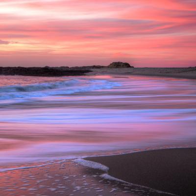 'Sunset Beach Paint (Square)' Photographic Print - Vincent James ...