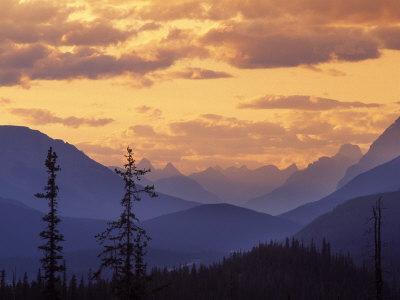 'Sunset in Banff National Park, Alberta, Canada' Photographic Print ...