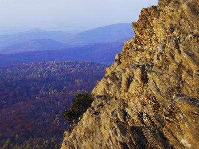'Sunset on Humpback Rocks, Blue Ridge Parkway, Virginia, USA ...