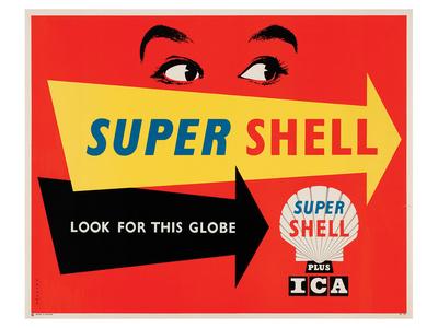 'Super Shell Plus Ica' Premium Giclee Print | AllPosters.com