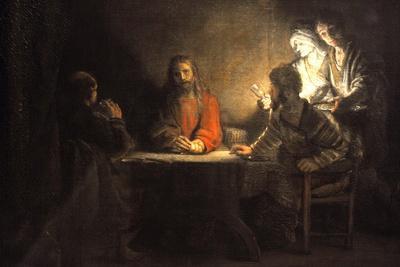 'Supper at Emmaus, 1648, by Rembrandt Van Rijn (1606-1669)' Giclee ...