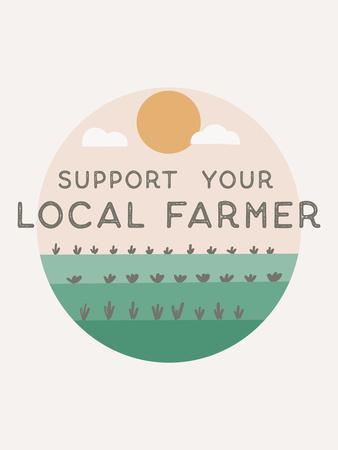 'Support Local Farmers' Poster | AllPosters.com