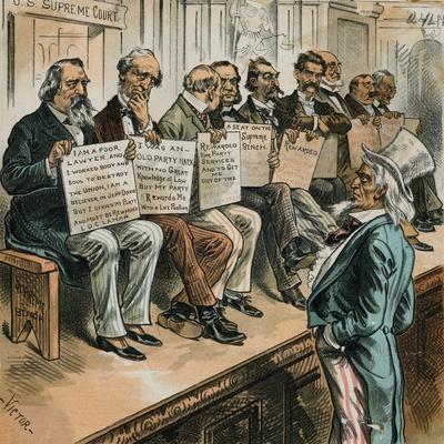 Supreme Court Members with Posters of Secrecy Giclee Print | AllPosters.com