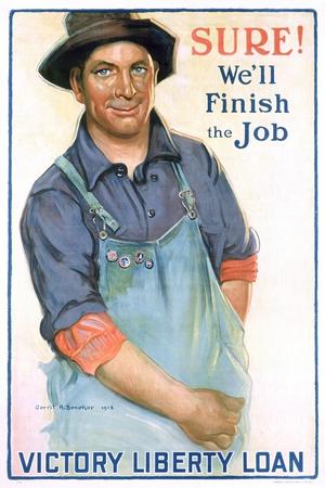 'Sure! We'll Finish the Job Poster' Giclee Print - Gerrit Albertus ...