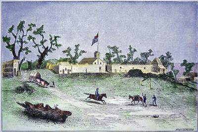 'Sutter's Fort, 1849' Giclee Print | AllPosters.com