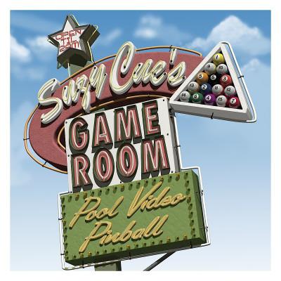 'Suzy Cue's Game Room' Giclee Print - Anthony Ross | AllPosters.com