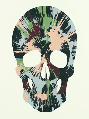 'Skull Splatter IV' Giclee Print - Sydney Edmunds | AllPosters.com