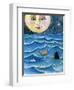 'Moon Face Mermaid in The Sea' Poster - sylvia pimental | AllPosters.com