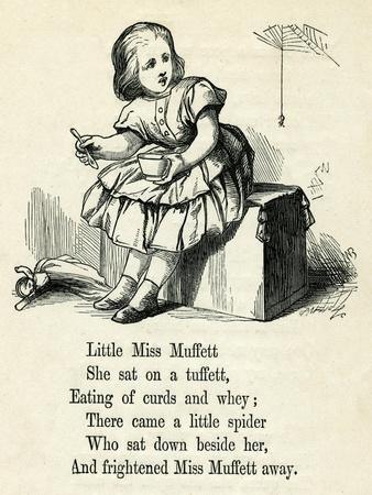 Little Miss Muffet Prints - T. Dalziel | AllPosters.com