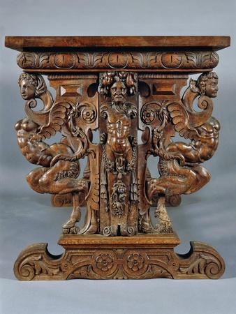 'Table Carved with Grotesques, Ca 1570' Giclee Print | AllPosters.com