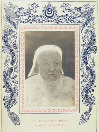 'Tai Tsu of the Yuan Dynasty, from 'Portraits of Emperors and Empresses ...