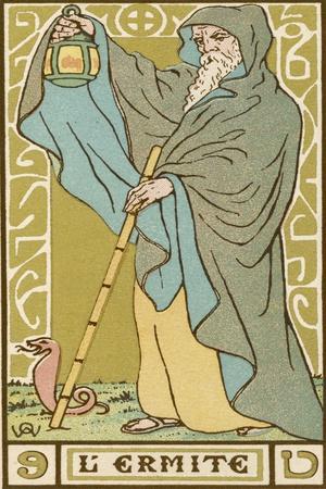 'Tarot: 9 L'Ermite, The Hermit' Photographic Print - Oswald Wirth ...
