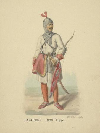 'Tatar Man of 1830 (From the series Clothing of the Russian state ...