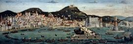'Tavola Strozzi or View of Naples Showing Return of Aragonese Fleet ...