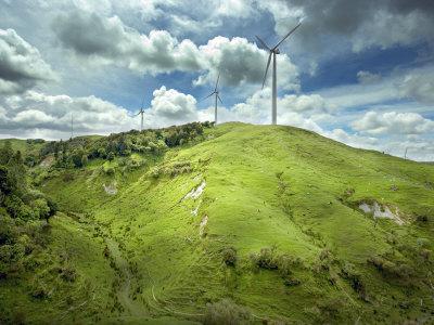 'Te Apiti Wind Farm, on the Lower Ruahine Ranges, Manawatu, North ...