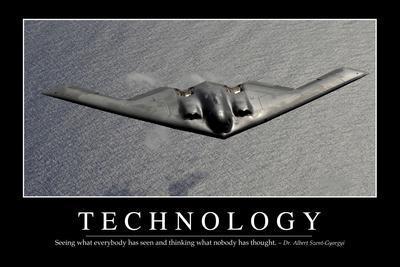 'Technology: Inspirational Quote and Motivational Poster' Photographic ...