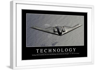 'Technology: Inspirational Quote and Motivational Poster' Photographic ...