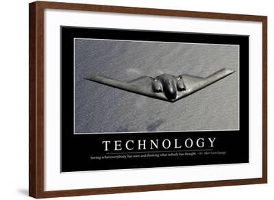 'Technology: Inspirational Quote and Motivational Poster' Photographic ...
