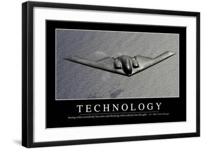 'Technology: Inspirational Quote and Motivational Poster' Photographic ...