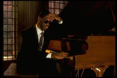 'Jazz Pianist Marcus Roberts Seated at Piano in Henley Park Hotel ...