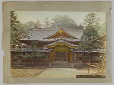 'Temple at Uyeno, Tokyo, Japan (Hand-Coloured B/W Photo)' Giclee Print ...