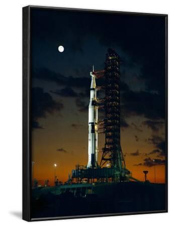 'Test Flight of Giant Saturn V Rocket for Apollo 4 Mission at Kennedy ...