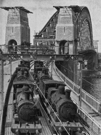 'Testing Sydney Harbour Bridge by Driving Four Locomotives on Each of ...