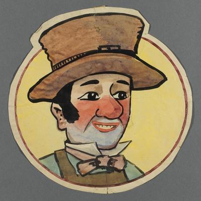 'Tête de Gnafron dans un rond' Giclee Print | AllPosters.com